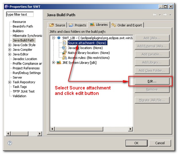 如何将SWT源代码附加到Eclipse IDE？ - 程序员大本营