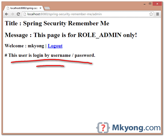 Spring Security Remember Me Example - Mkyong.com